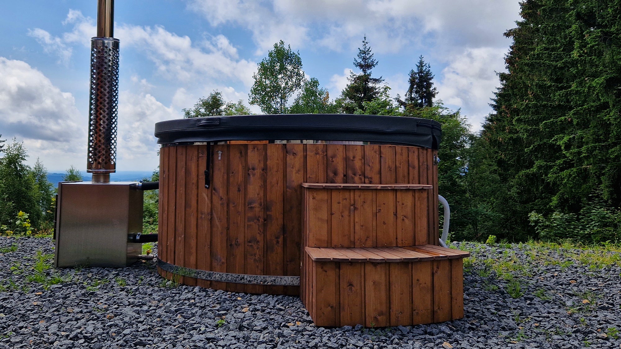 The Simple Ingenuity Of A Wood-Fired Hot Tub | The Cover Guy