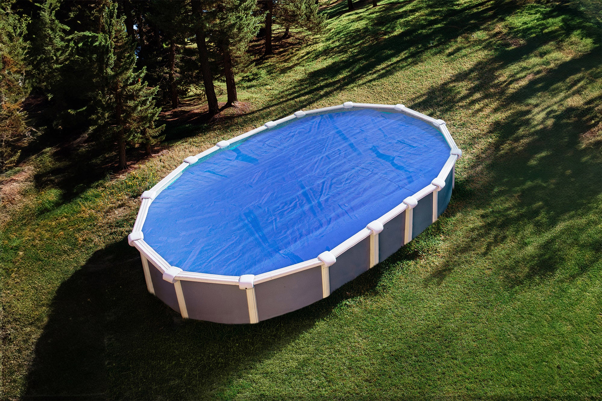 Oval Solar Pool Covers | Solar Bubble Cover | The Cover Guy